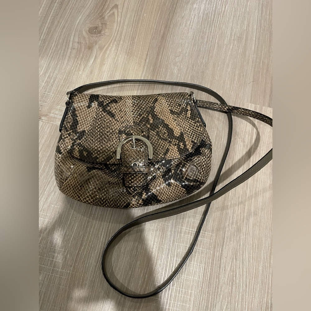 Coach Snake Skin Crossbody Pures - Gem